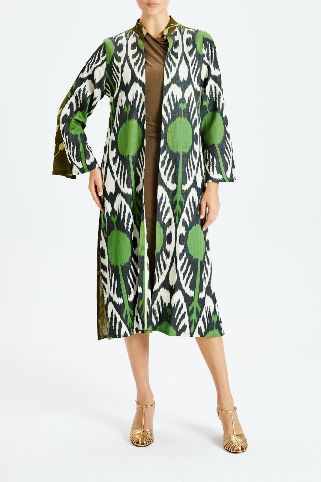 Cashmere Ikat Caftan Duster - Elysian by Em – Elysian by Emily Morrison